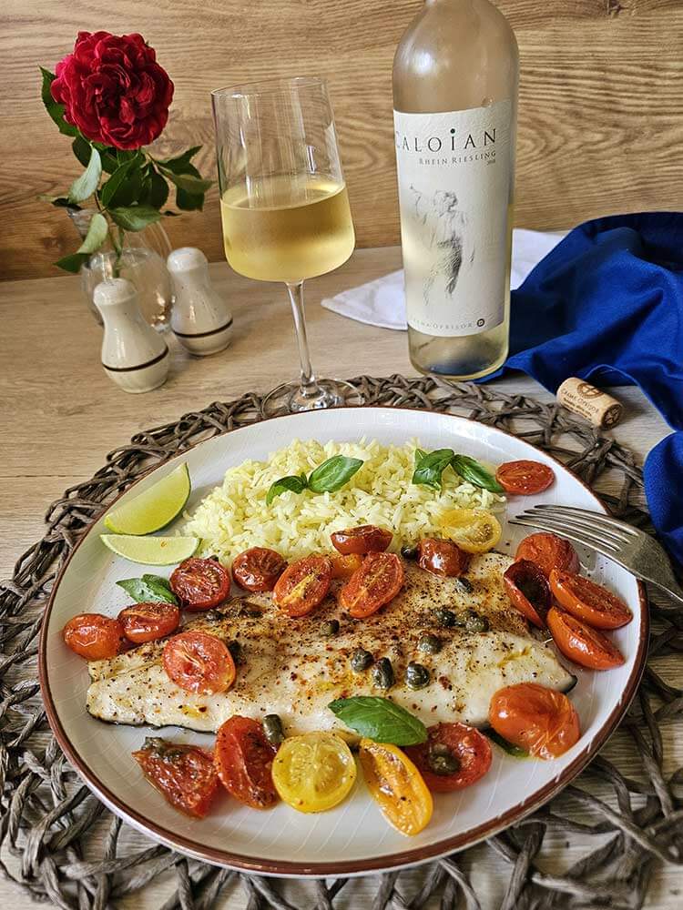 File de pastrav cu rosii si capere - Bucataresele Vesele